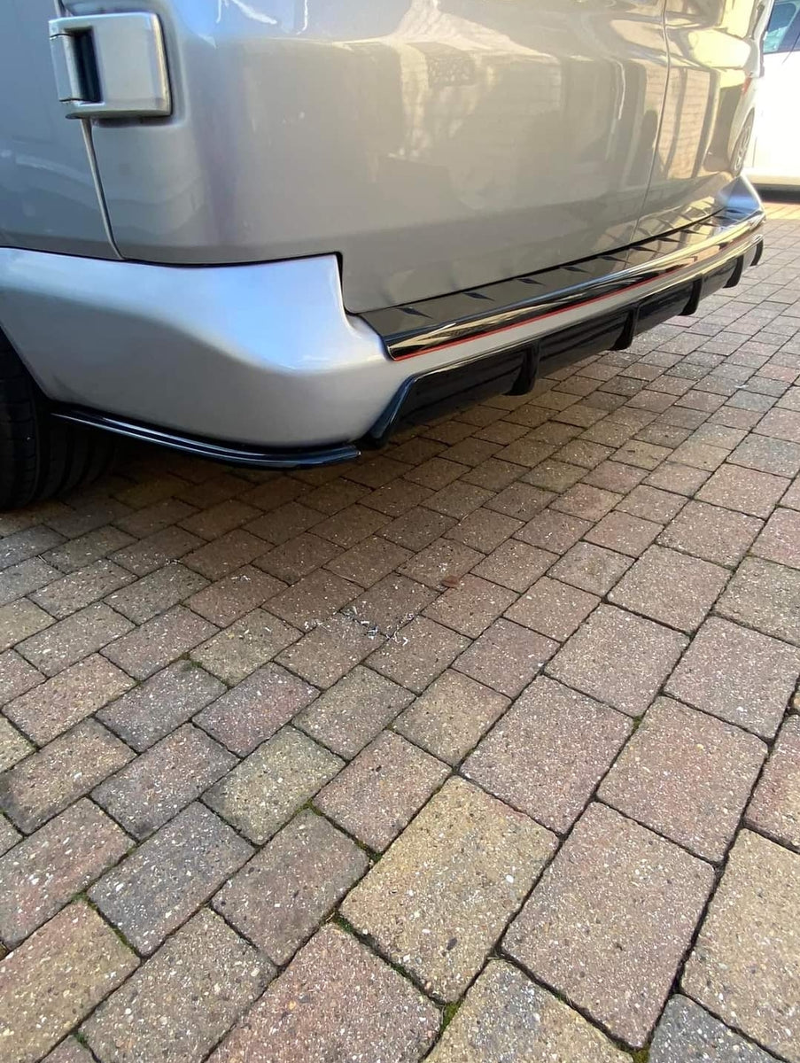 VW T5 Transporter Rear Bumper Diffuser ES DESIGN – extremestyledesign