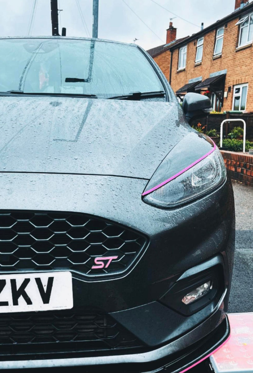 Ford Fiesta mk8 2017 - 2021 ST / S Line Headlight Eyebrows STYLE 2 ES ...