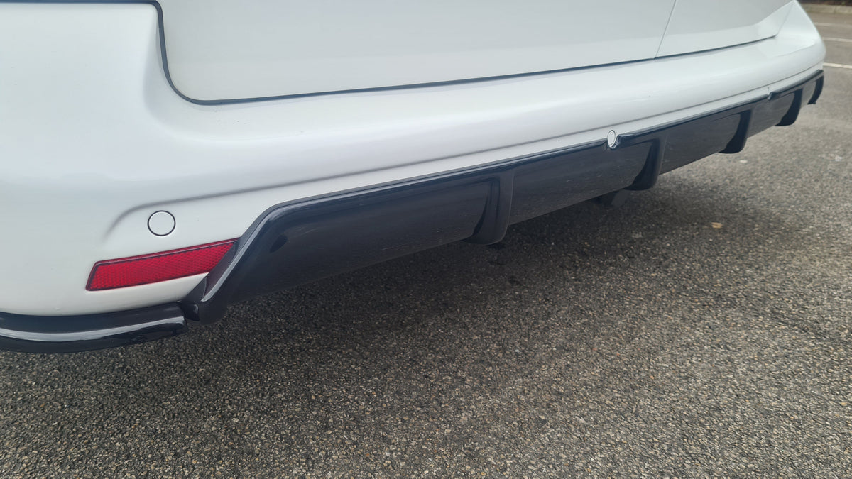 VW T6.1 Barndoor Transporter Rear Bumper Diffuser ES DESIGN ...