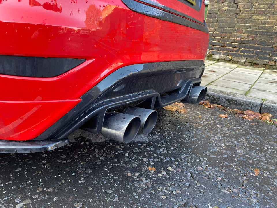 Ford Fiesta Mk7.5 ST Zetec S Rear Diffuser DUAL CUTOUT ES DESIGN ...