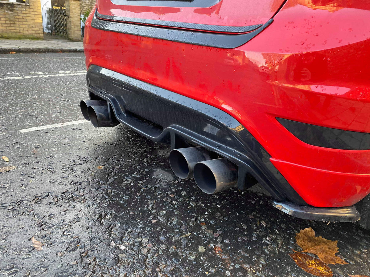 Ford Fiesta Mk7.5 ST Zetec S Rear Diffuser DUAL CUTOUT ES DESIGN ...
